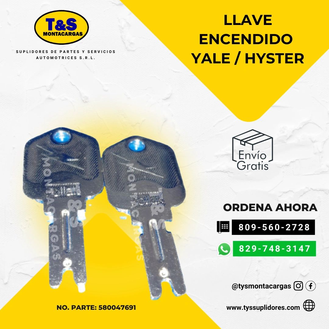 Llave de encendido Montacargas Hyster / Yale